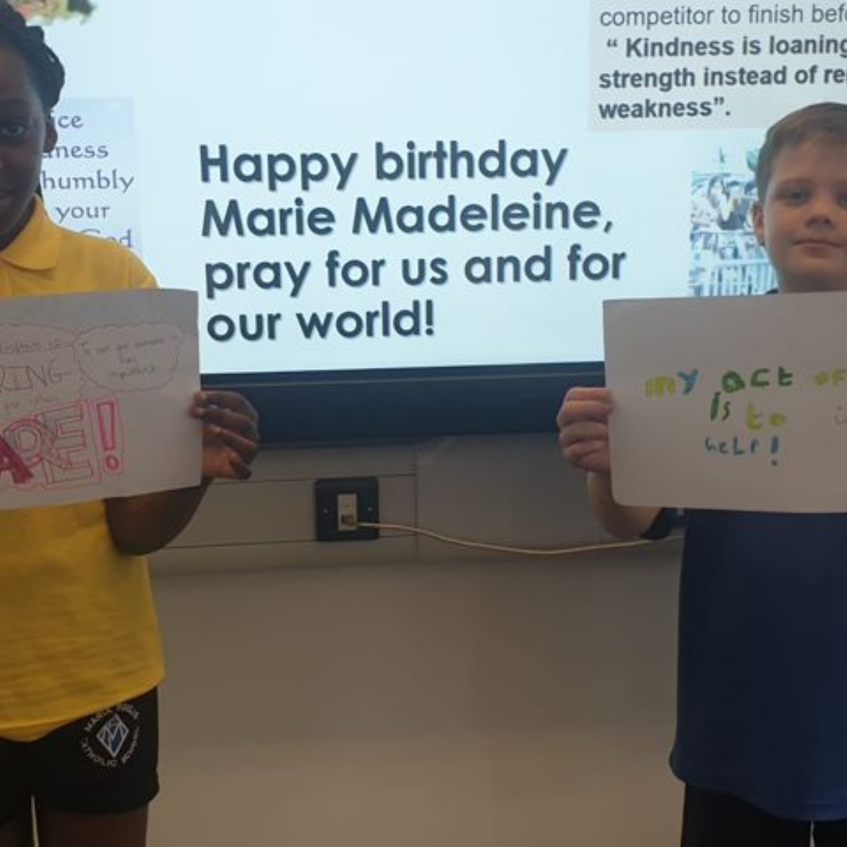 Maria Fidelis Catholic School FCJ - Happy birthday Marie-Madeleine!